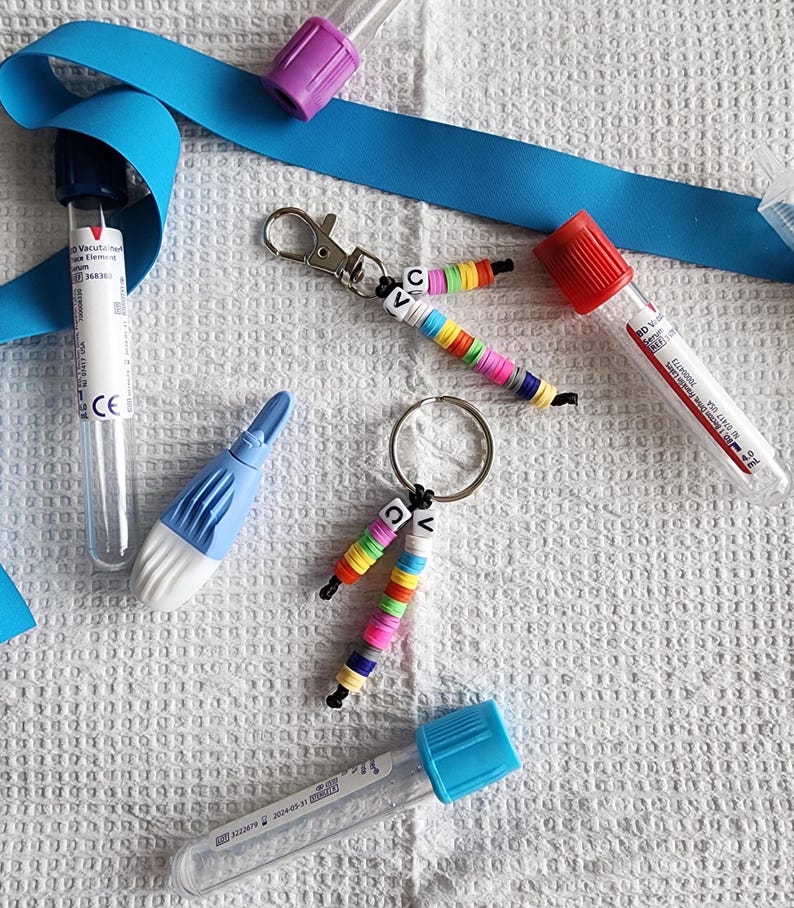 Mini - Order of Draw Badge Clip/keychain - Venous AND Capillary - Etsy