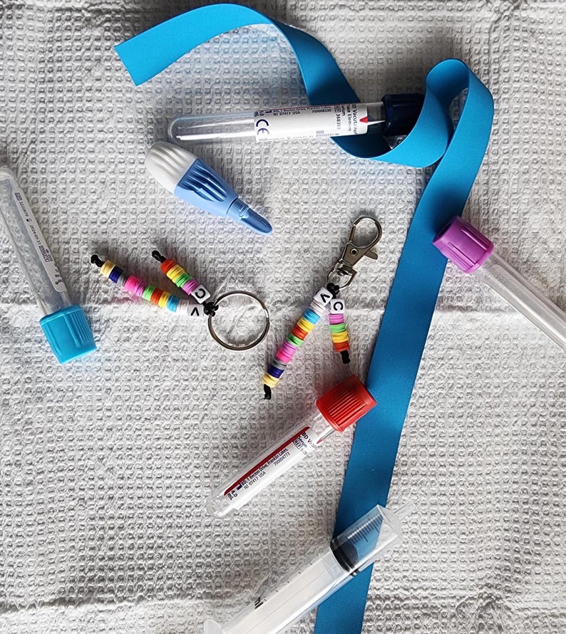 Mini - Order of Draw Badge Clip/keychain - Venous AND Capillary - Etsy