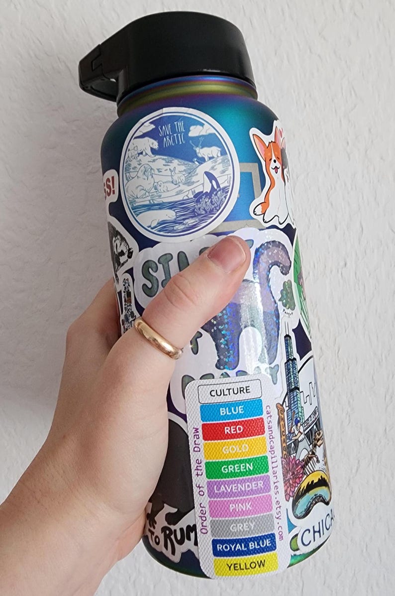 Textured Order of Draw Sticker - Etsy