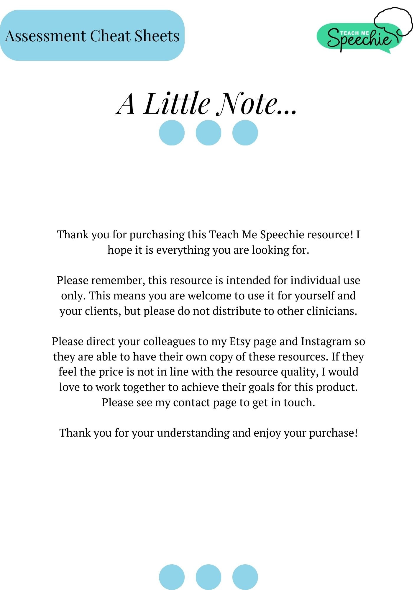 Assessment Cheat Sheets (paediatric Speech Pathology) - Etsy