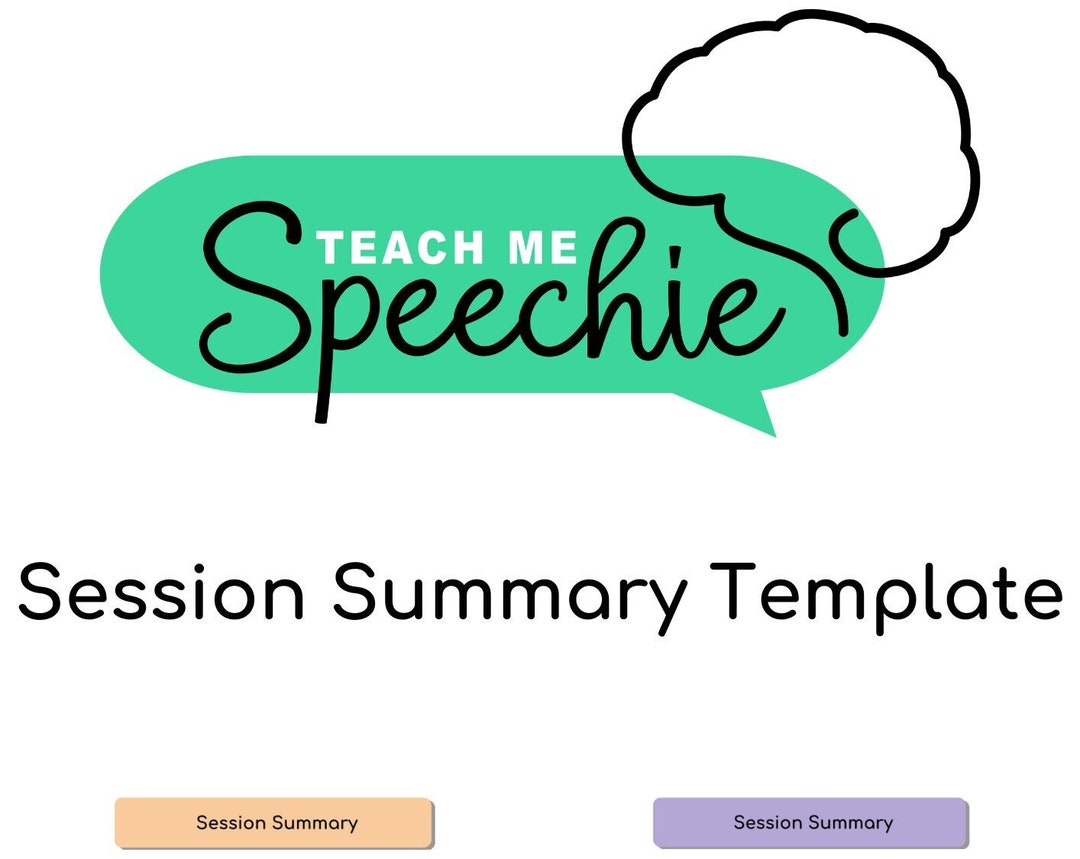 Session Summary and Homework Template - Etsy