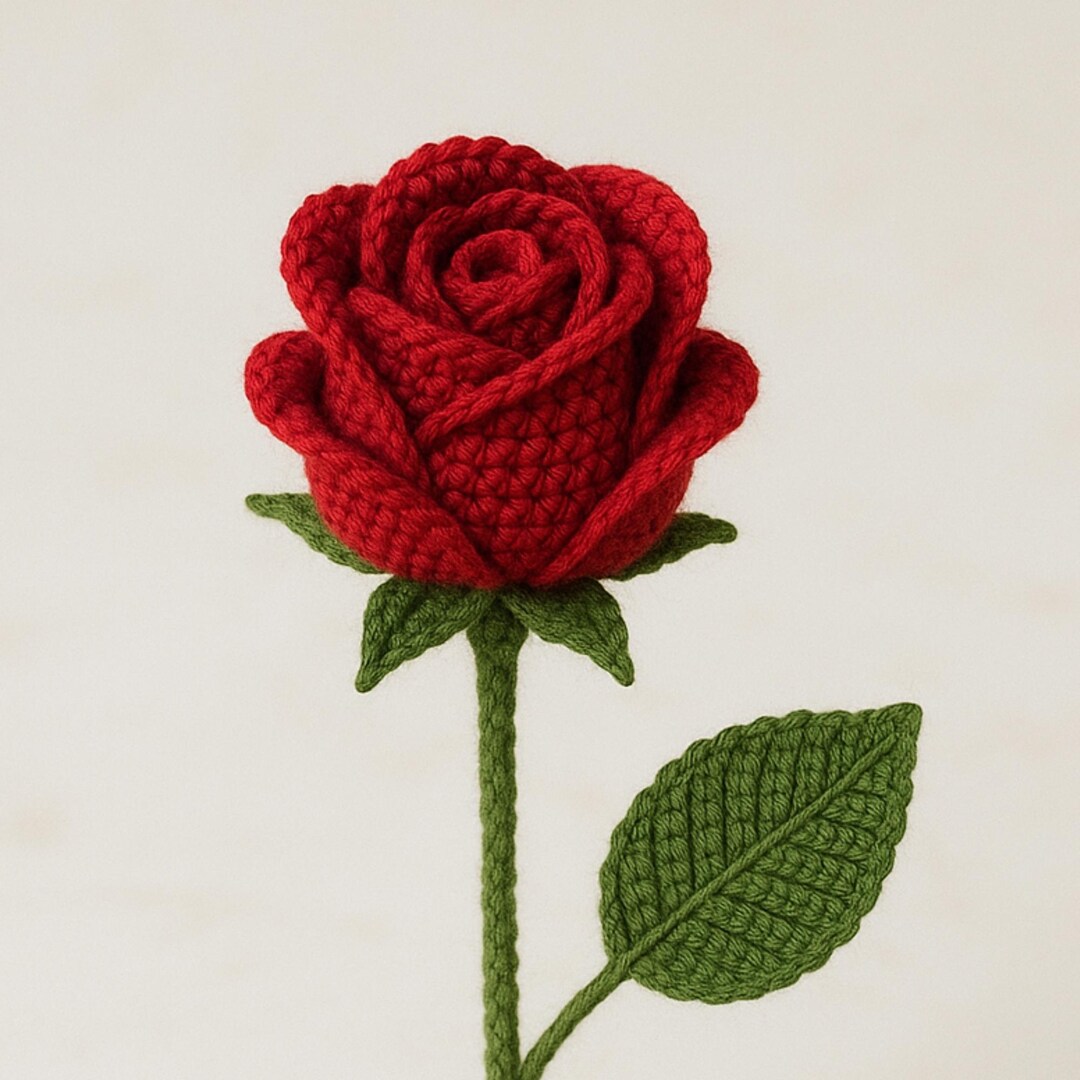 Rose Crochet Pattern PDF, Amigurumi Flower Pattern, Crochet Realistic ...
