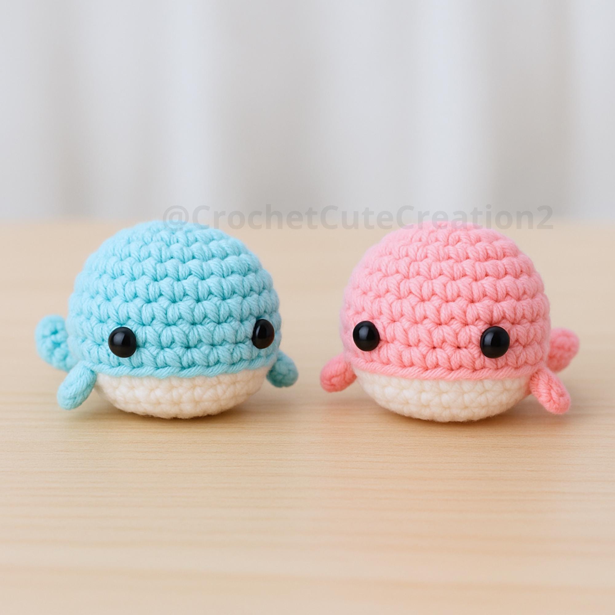 No Sew Whale Crochet Pattern PDF, Mini Whale Amigurumi Tutorial, Easy ...