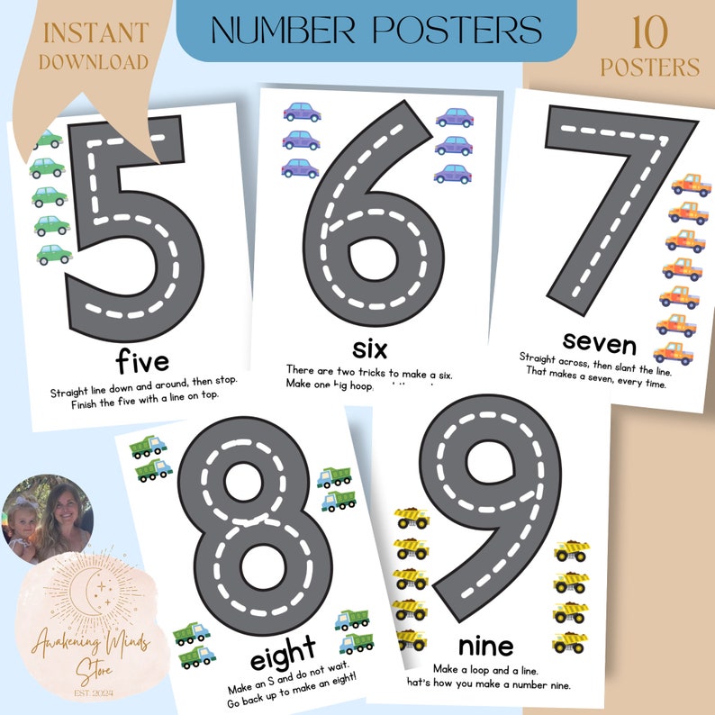 Number Formation Practise, Vehicle Theme, Kids Numbers, Numeracy ...
