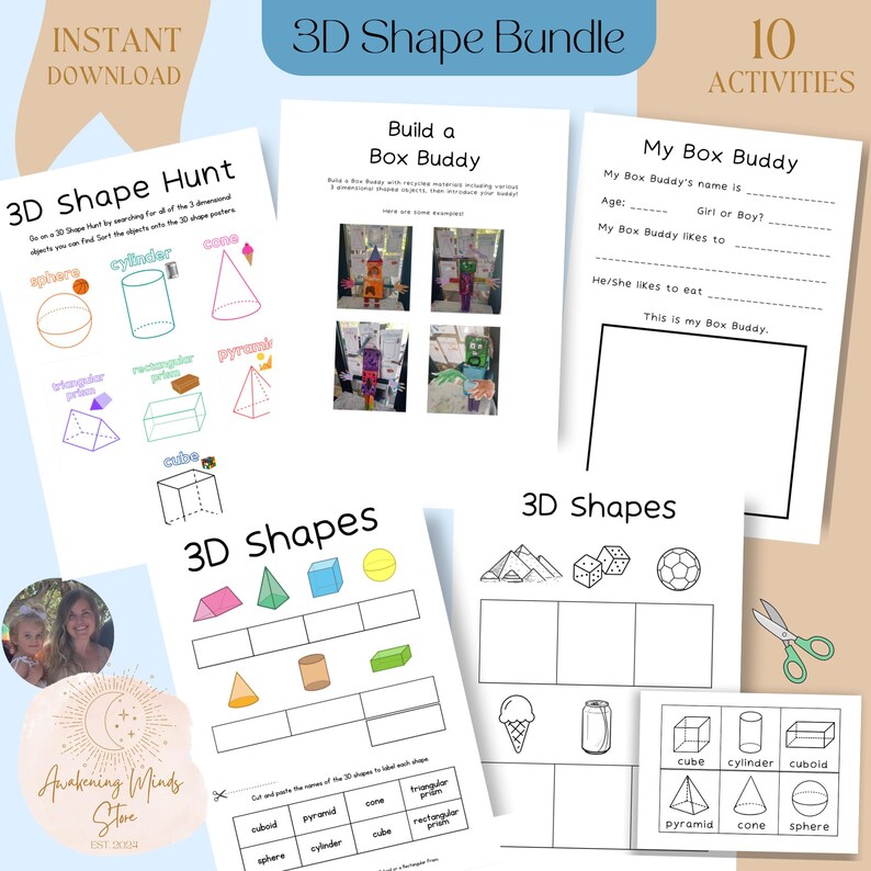 3D Shapes, 3D Shape Posters, Learn Shapes, 3 Dimensional Shapes, Maths ...