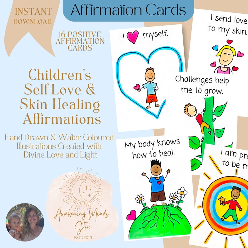 Positive Affirmation Cards, Kids Affirmations, Printable Affirmations ...