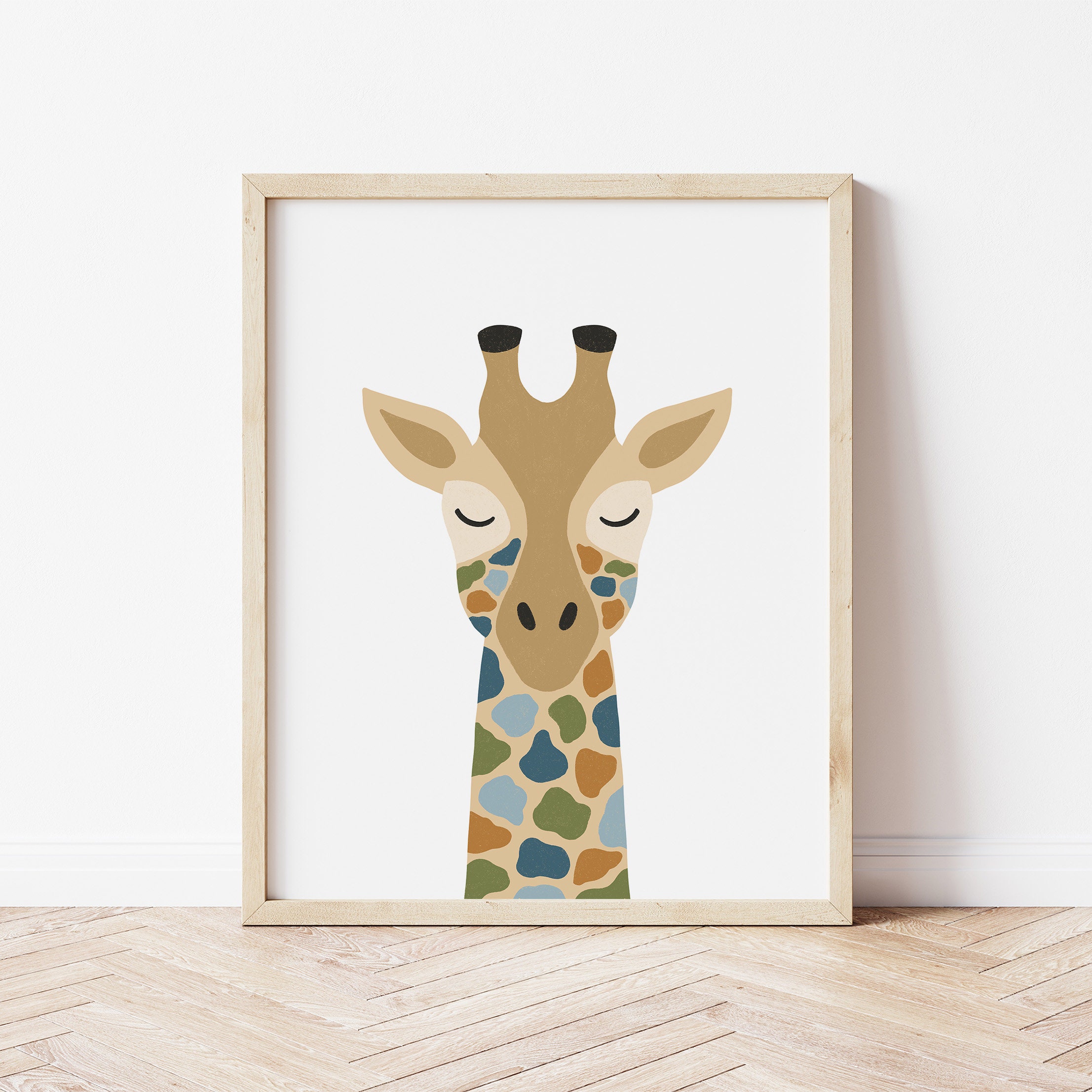 Modern Boho Jungle Animals Set of 6 + Free Bonus Print, Boy Safari ...