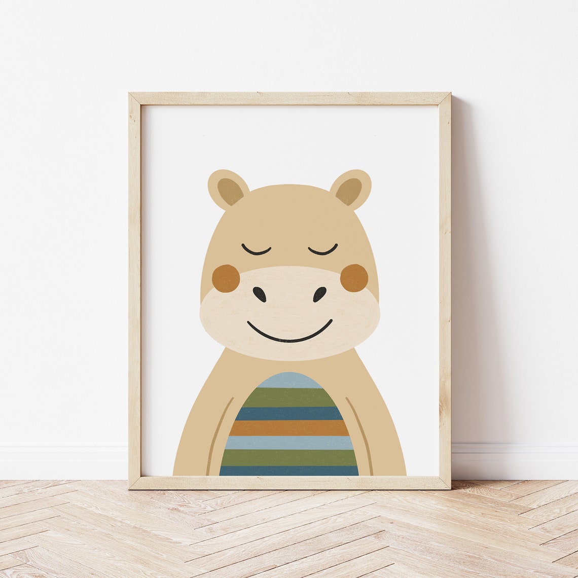 Modern Boho Jungle Animals Set of 6 + Free Bonus Print, Boy Safari ...