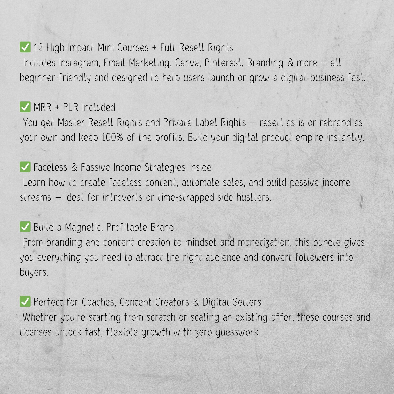 12 Digital Marketing Mini Courses Bundle | Canva Editable | PLR + MRR ...