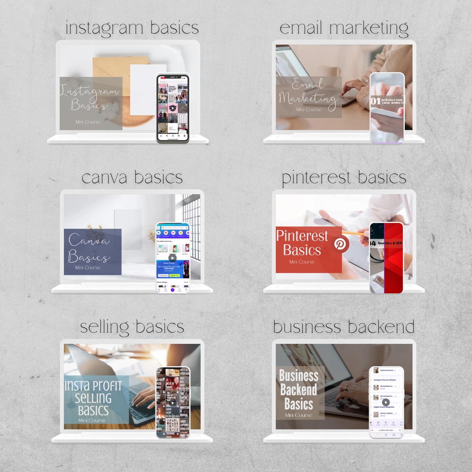 12 Digital Marketing Mini Courses Bundle | Canva Editable | PLR + MRR ...