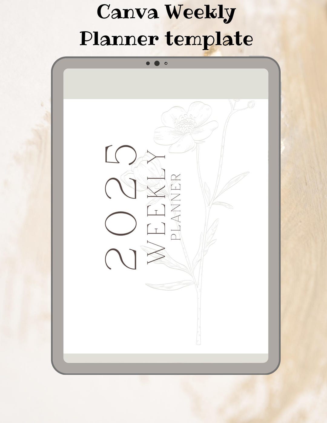 Weekly Planner Canva Template Customizable & Easy to Use - Etsy