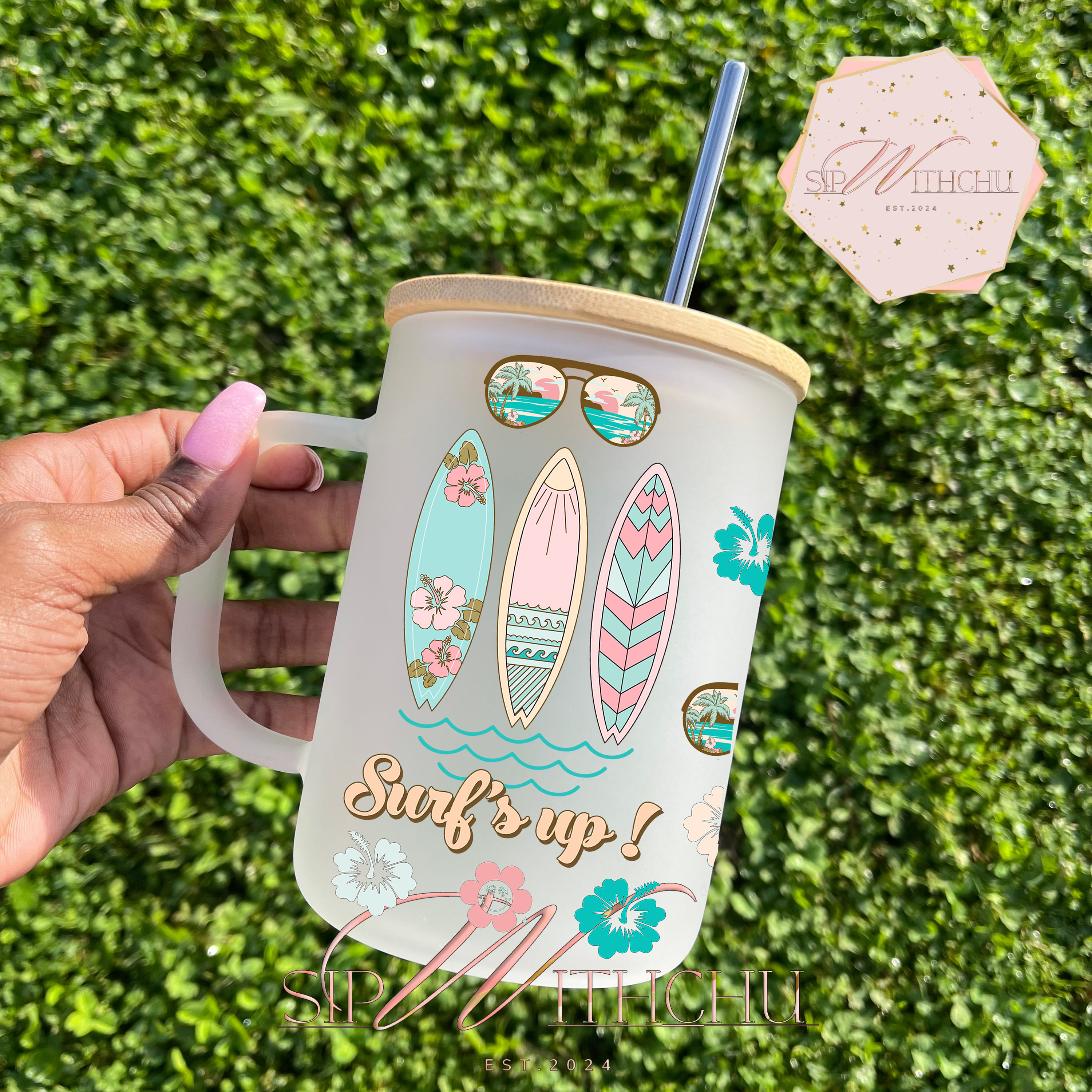 Summer Mugs| Frosted Mug | Summer Vibes | Beach Mugs | Mugs | With Lid ...