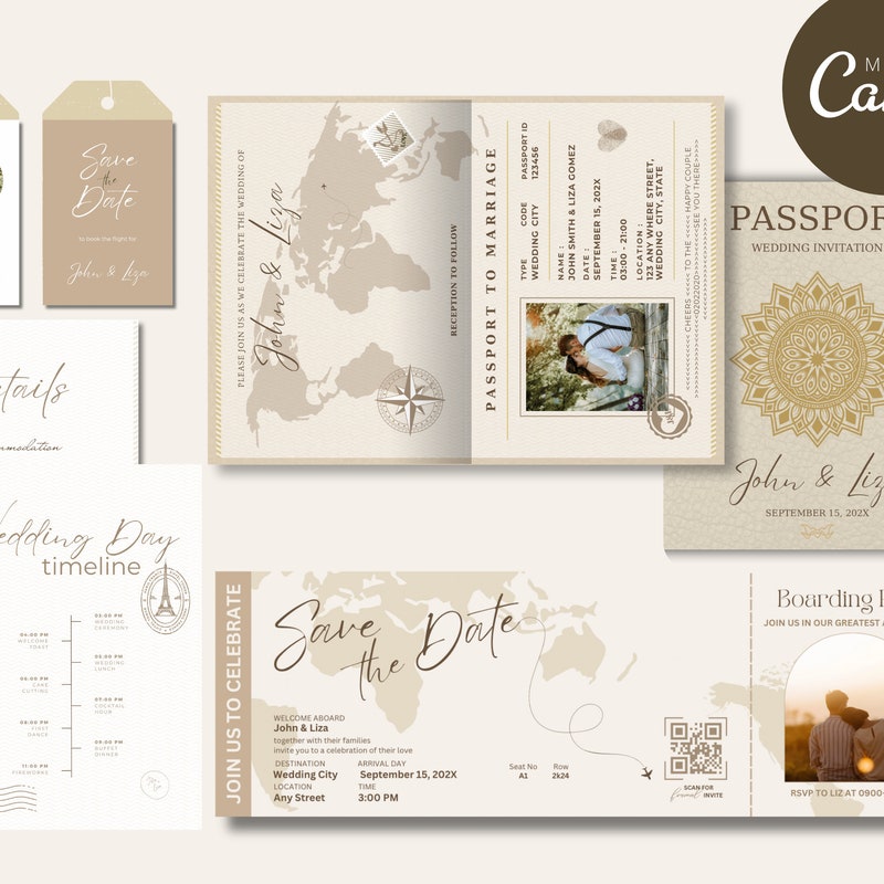 Destination Wedding Invitation - Etsy