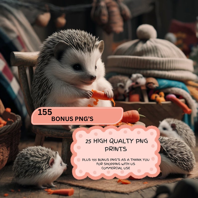 25 Hedgehog Instant Download Hedgehog Watercolor Hedge Hog Mom and Baby ...