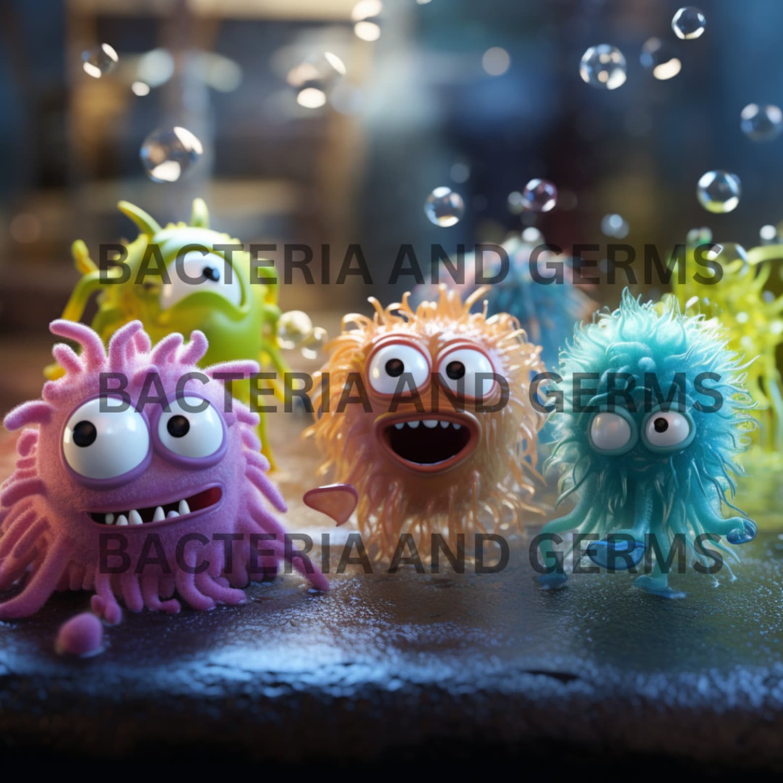 12 Germs and Bacteria Cute Funny Goofy Crazy Unique Clipart Sublimation ...