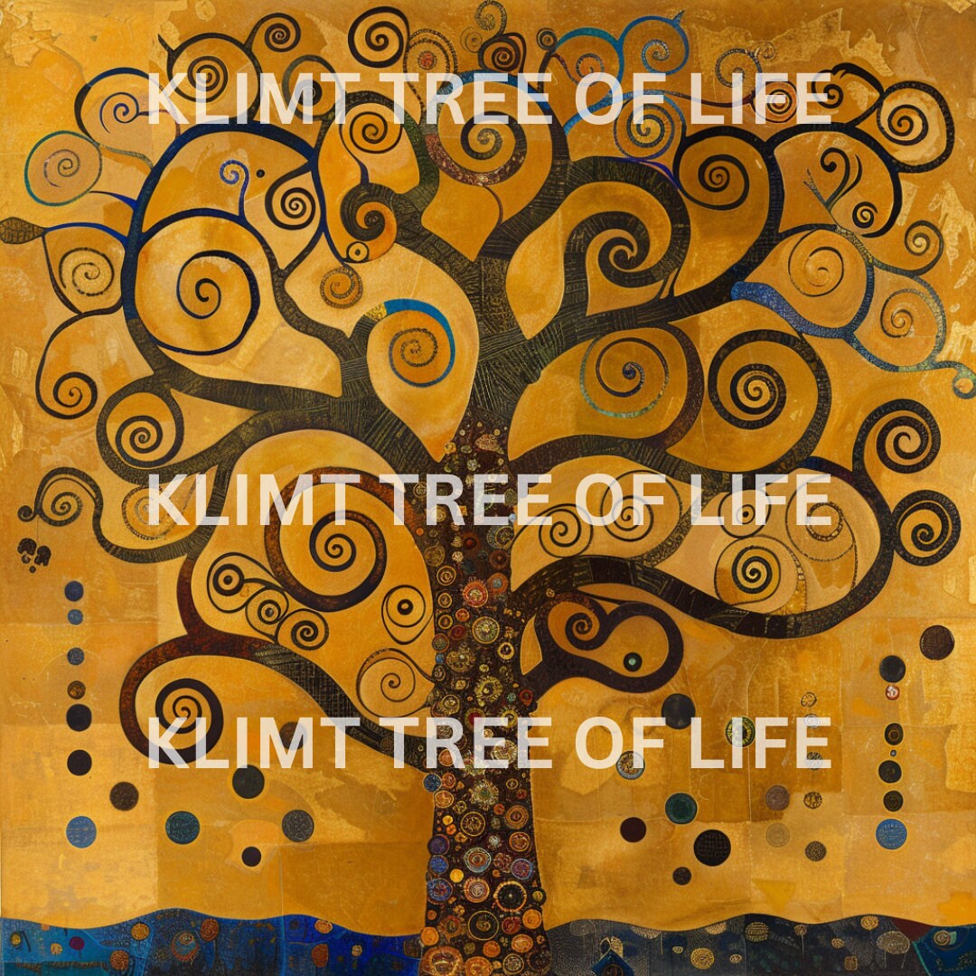 12 Instant Digital Download Tree of Life Gustav Klimt Commercial Use ...