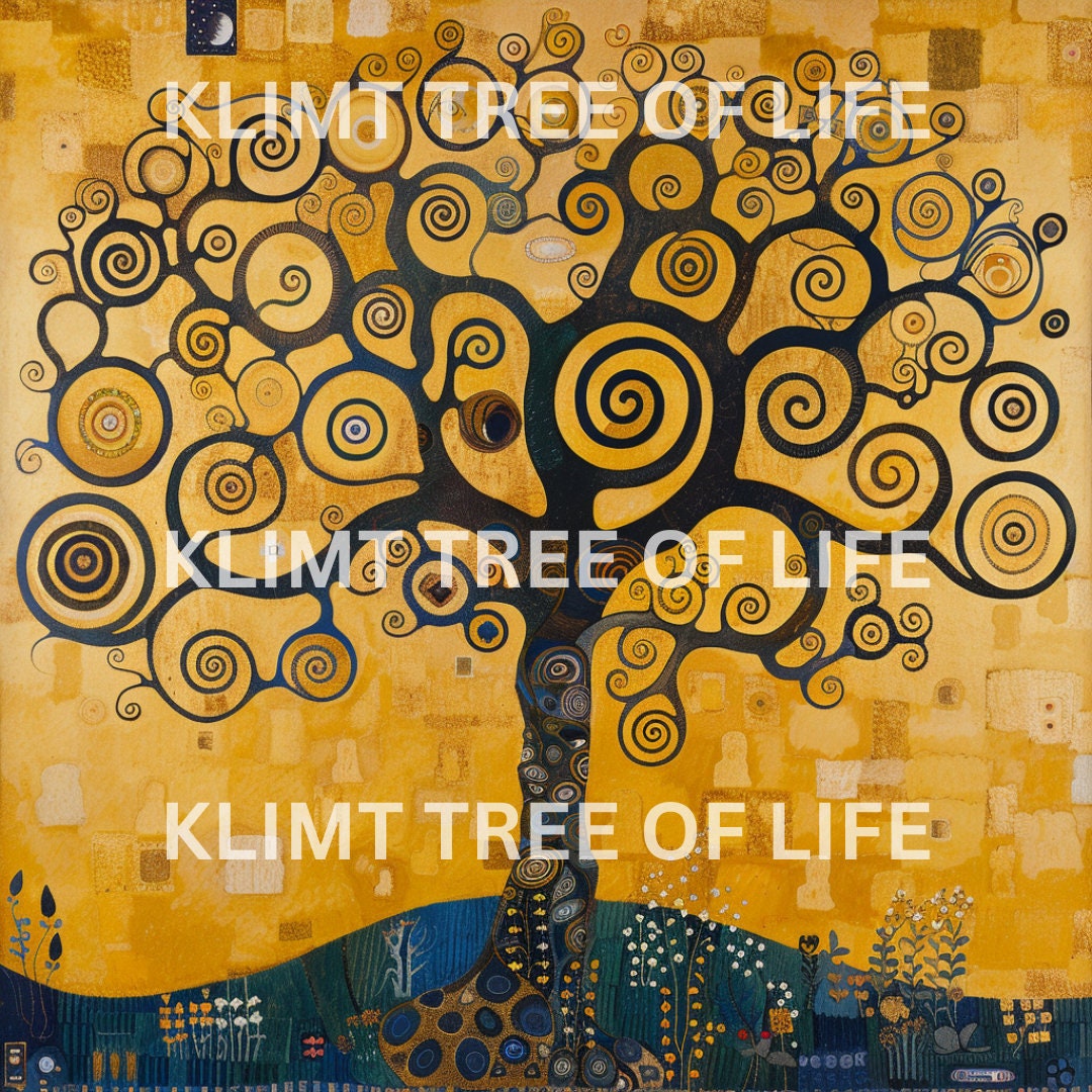 12 Instant Digital Download Tree of Life Gustav Klimt Commercial Use ...