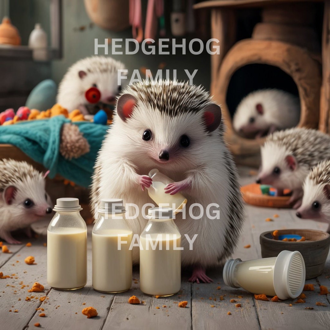 25 Hedgehog Instant Download Hedgehog Watercolor Hedge Hog Mom and Baby ...