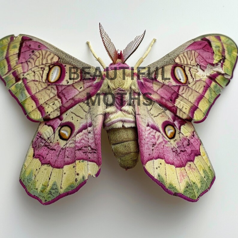 12 Moth Print Realistic Moth Commercial Use Moth Art Unique Moth Flower ...