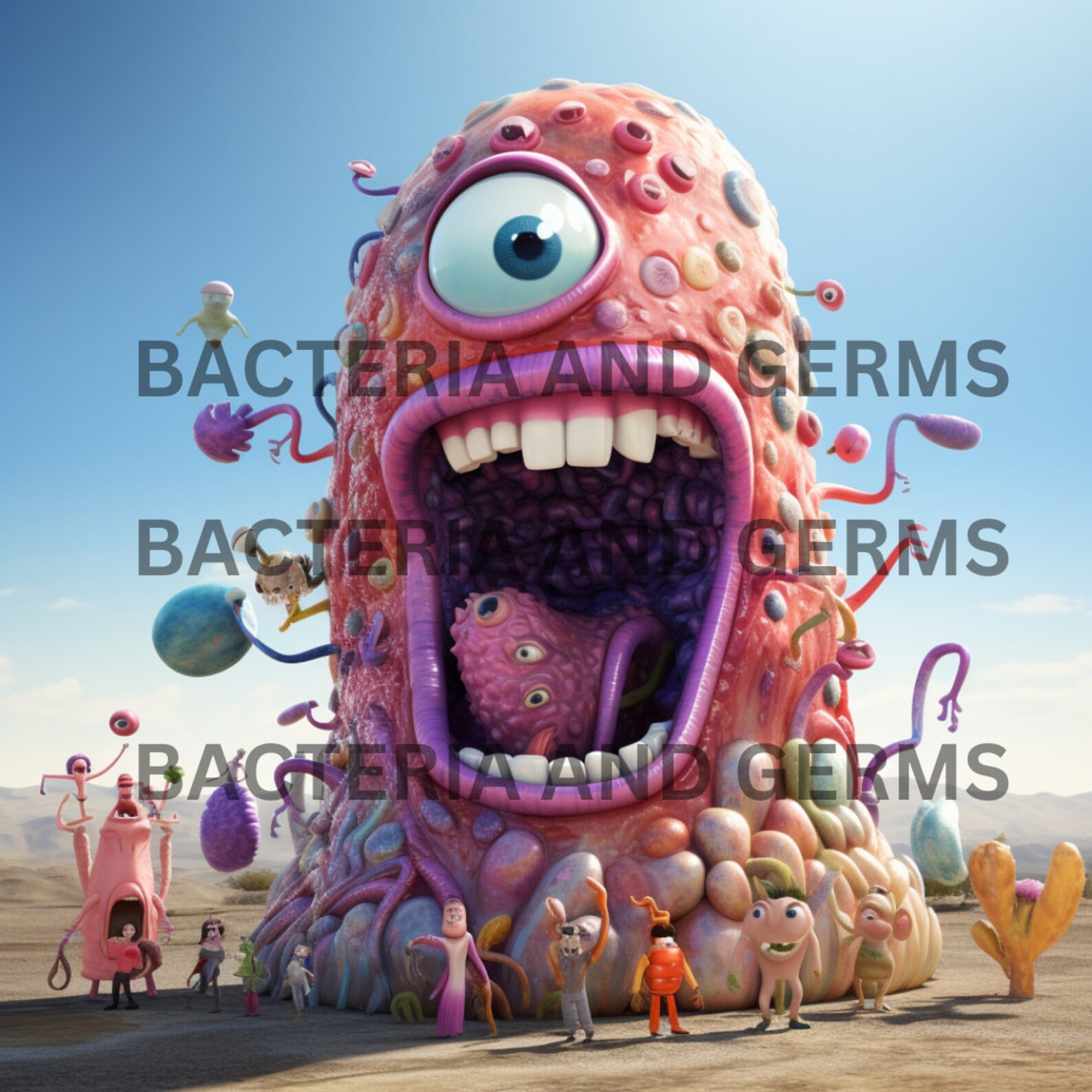 12 Germ and Bacteria Print Cute Germ Funny Bacteria Clipart Germ PNG ...