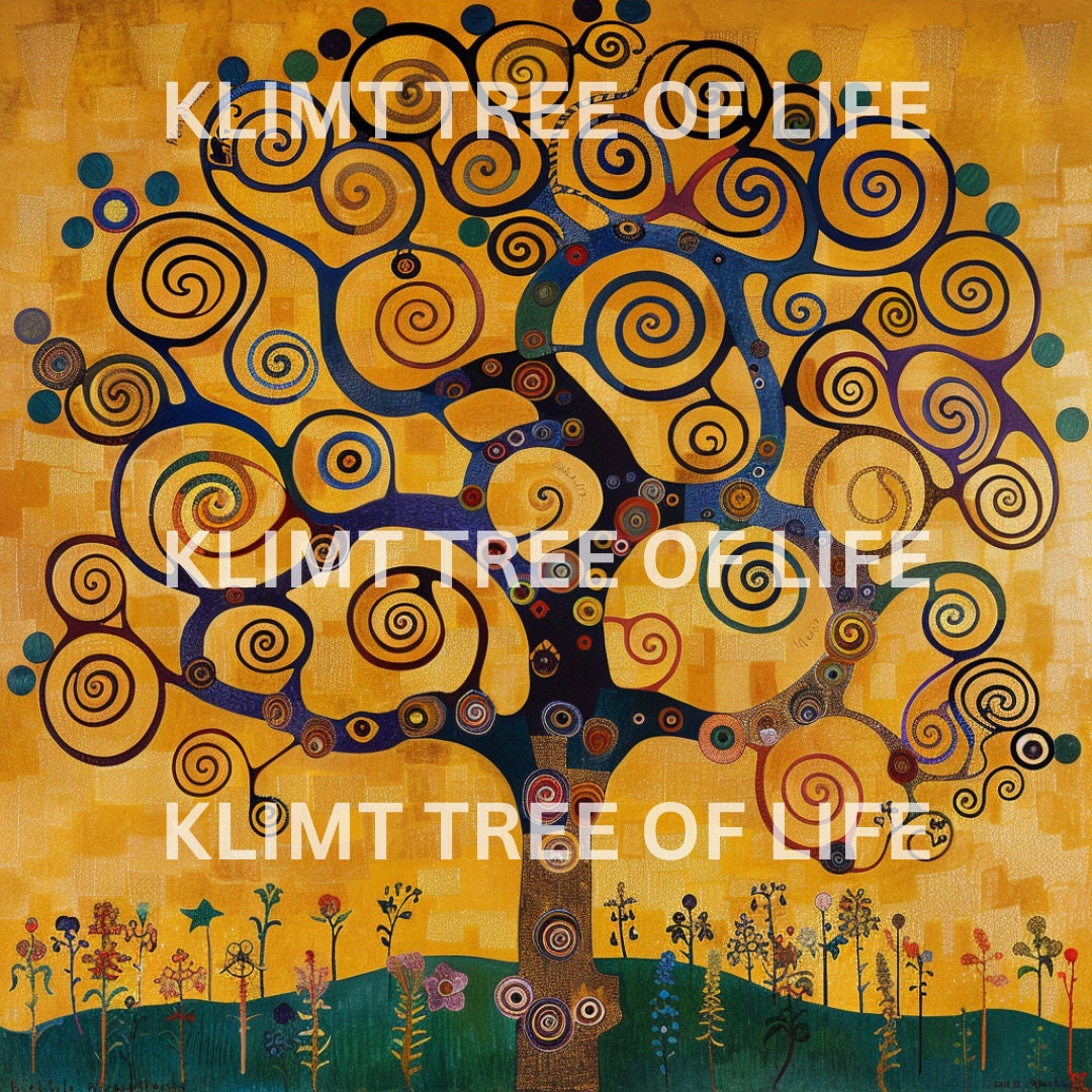 12 Instant Digital Download Tree of Life Gustav Klimt Commercial Use ...