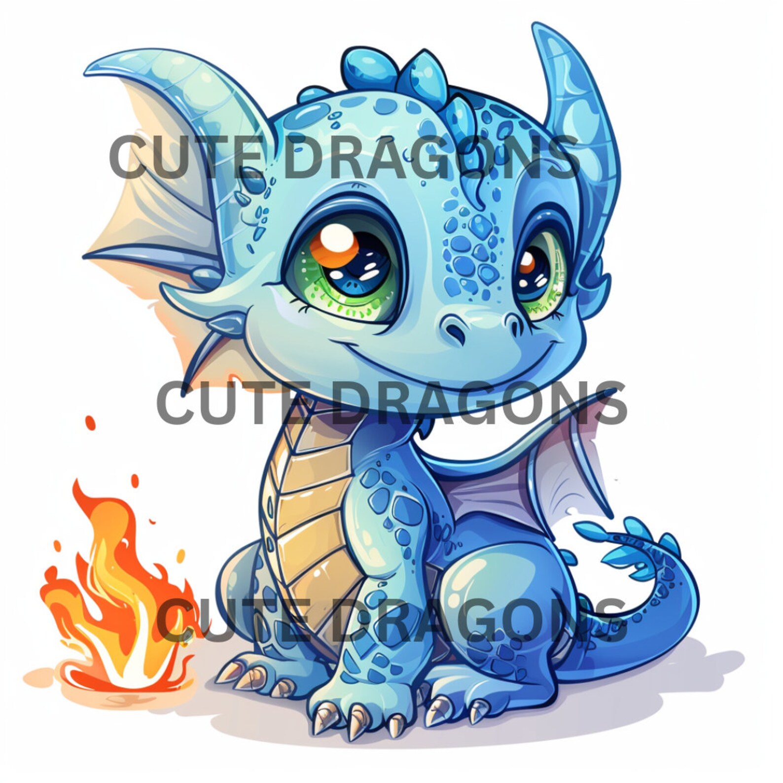 Hatching Dragon PNG Cute Dragon Print Reading Dragon Nursery Art for ...