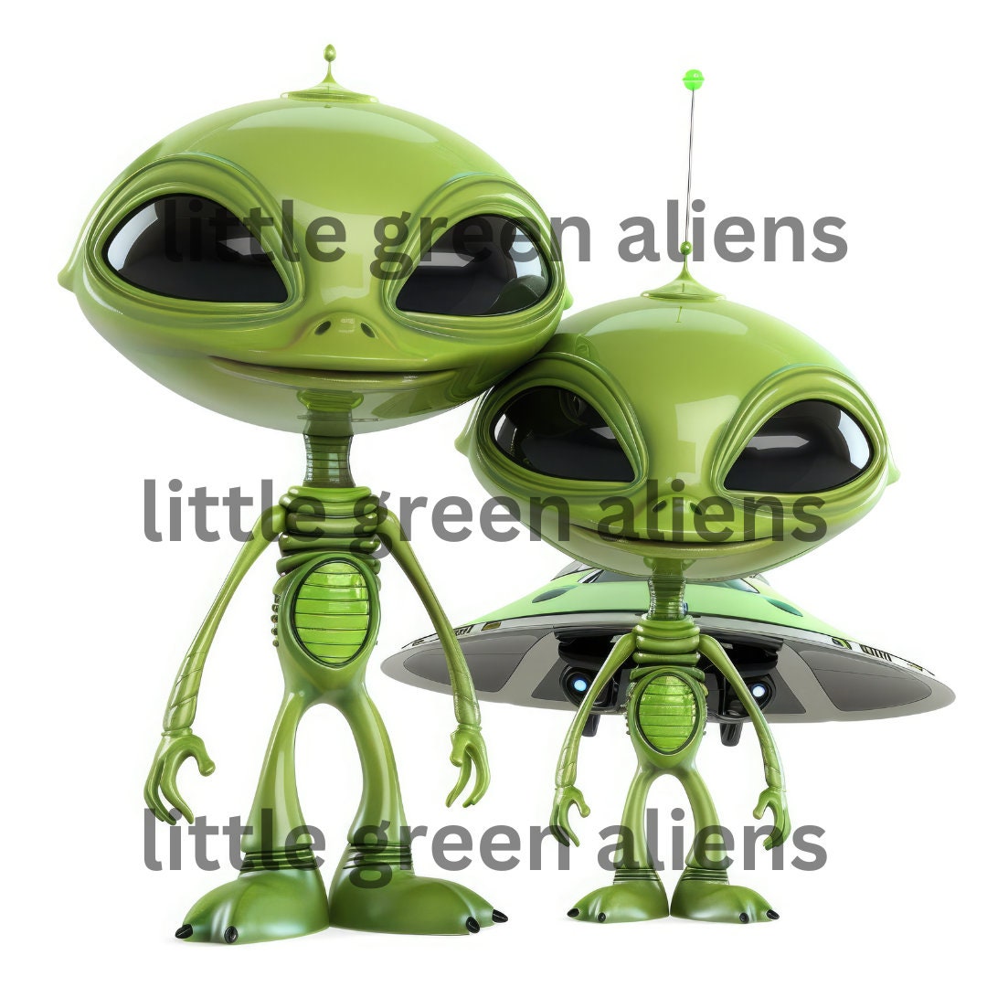 12 Alien Clipart Sublimation Alien Craft Idea PNG Alien Space Ship Wall ...