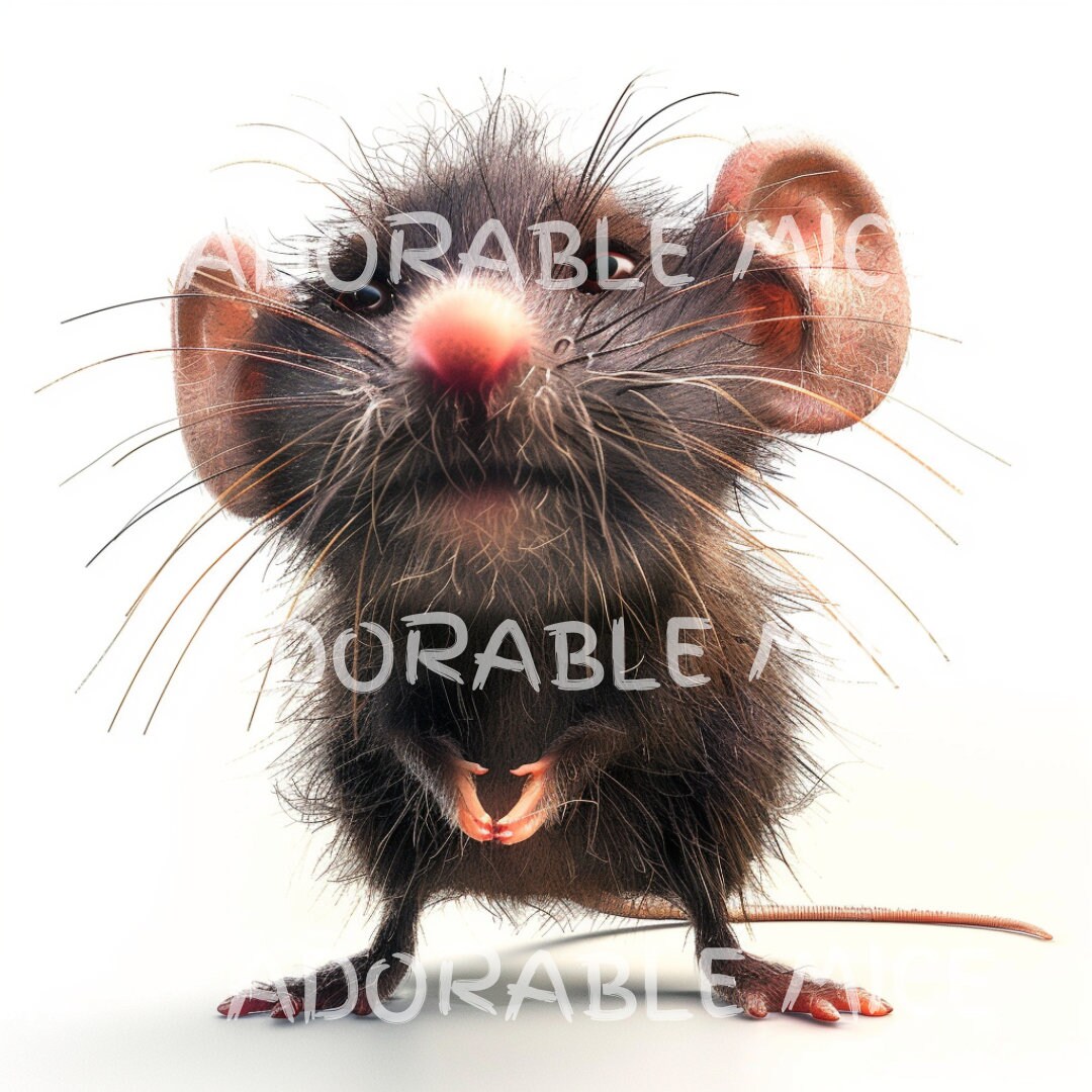 12 Adorable Mice PNG Mouse Lover Print for Nursery Cartoon Childs ...