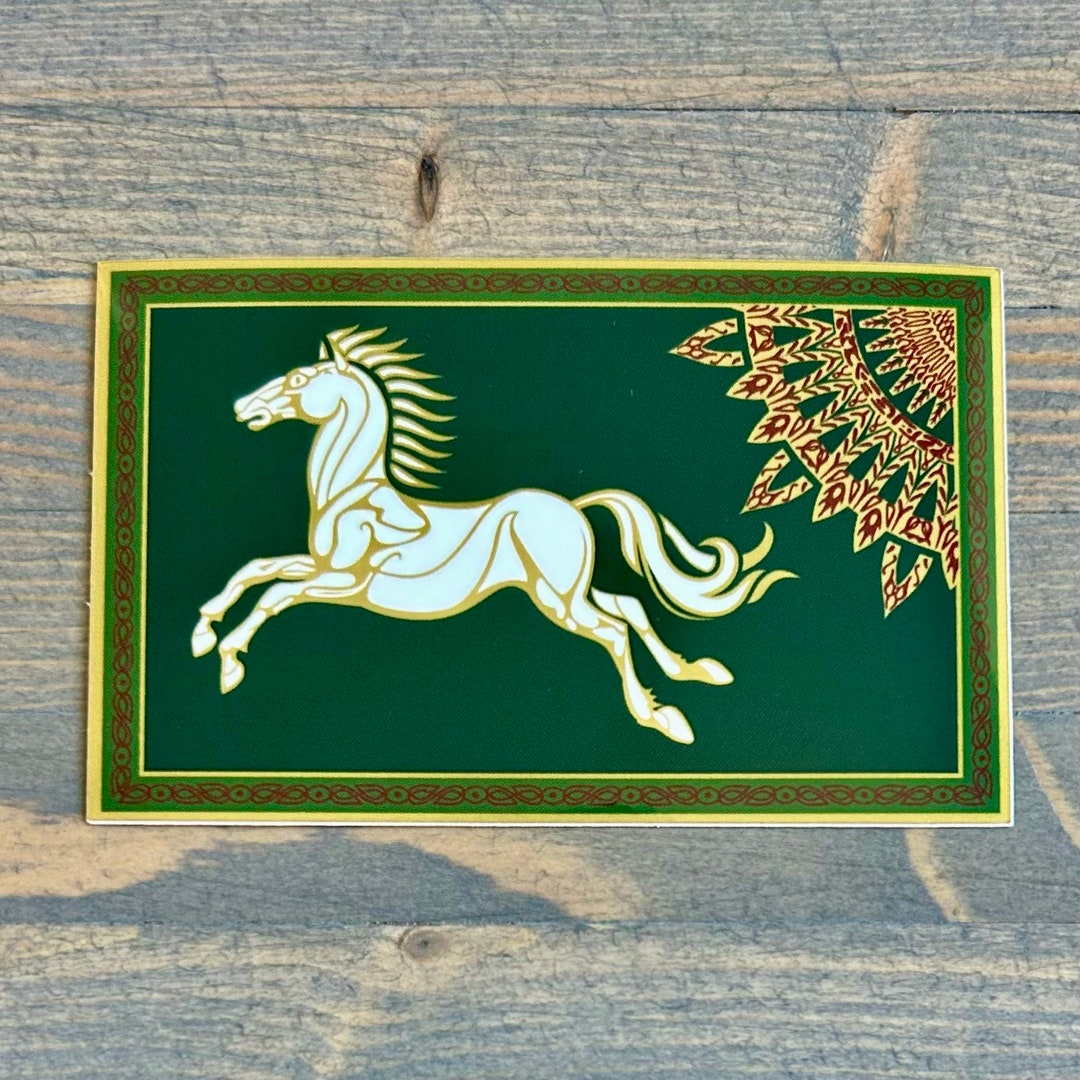 LOTR Rohan Banner Sticker - Etsy