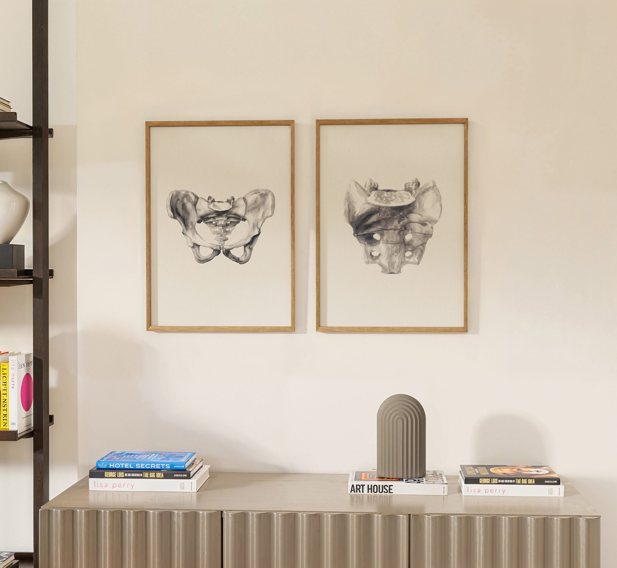 16 Watercolor Human Skeletal Bone Set, Abstract Chiropractic Printable ...