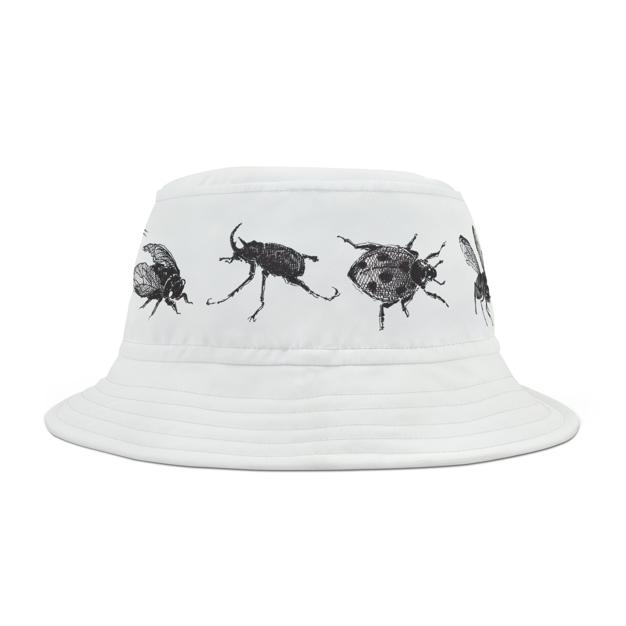 The Bug Bucket | Fine Line Art Bucket Hat, Design by Penswrld, Fits ...