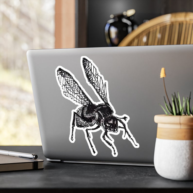 The Wasp Sticker | Bug Art by Penswrld, Scientific Illustration, Fine ...