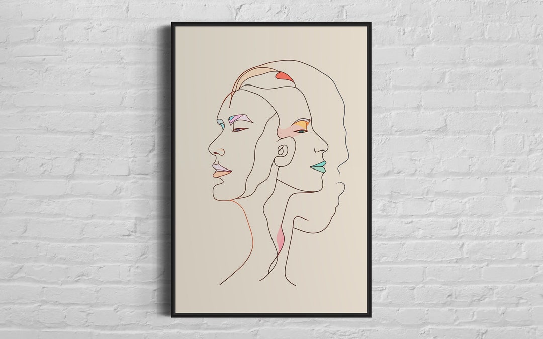 Identities Line Art Queer Digital Print LGBT Poster Transgender ...