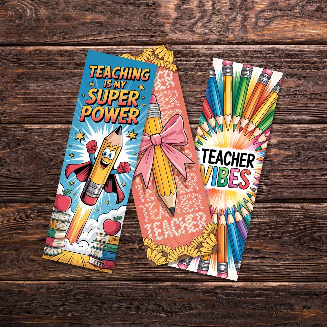 Teacher Bookmark Bundle, Best Teacher Bookmark Sublimation PNG, Teacher ...