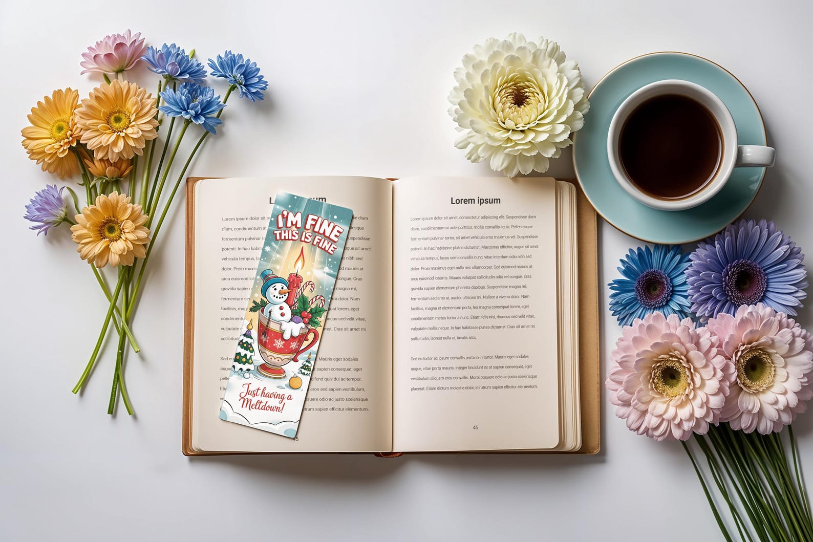 Christmas Bookmark Bundle, Holiday Reading Bookmark Sublimation PNG ...