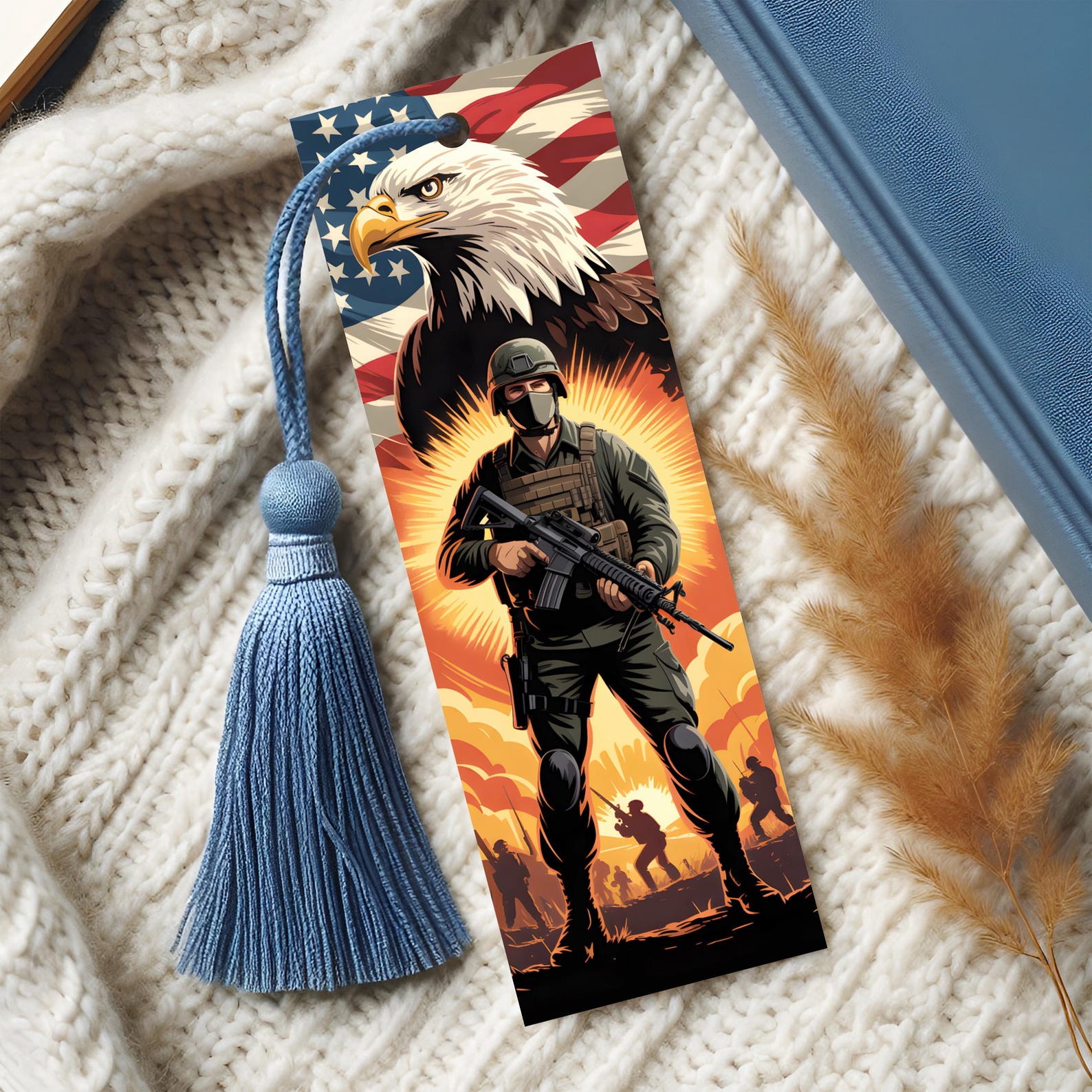 American Printable Bookmark, Patriotic Bookmark Sublimation PNG, 4th of ...