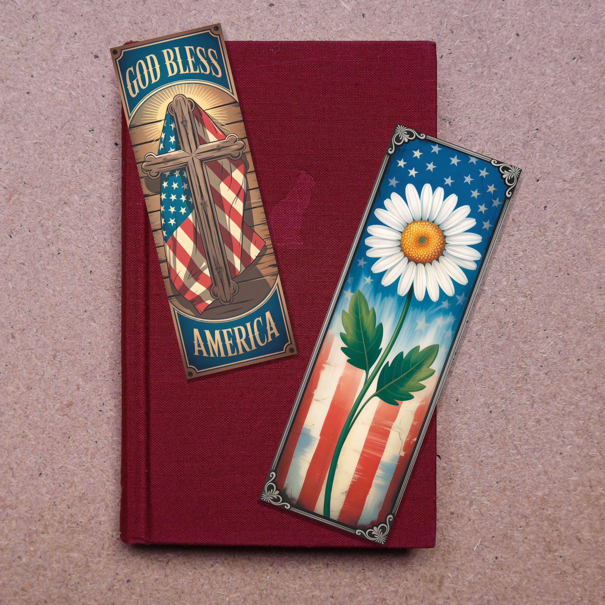 American Printable Bookmark, Patriotic Bookmark Sublimation PNG, 4th of ...