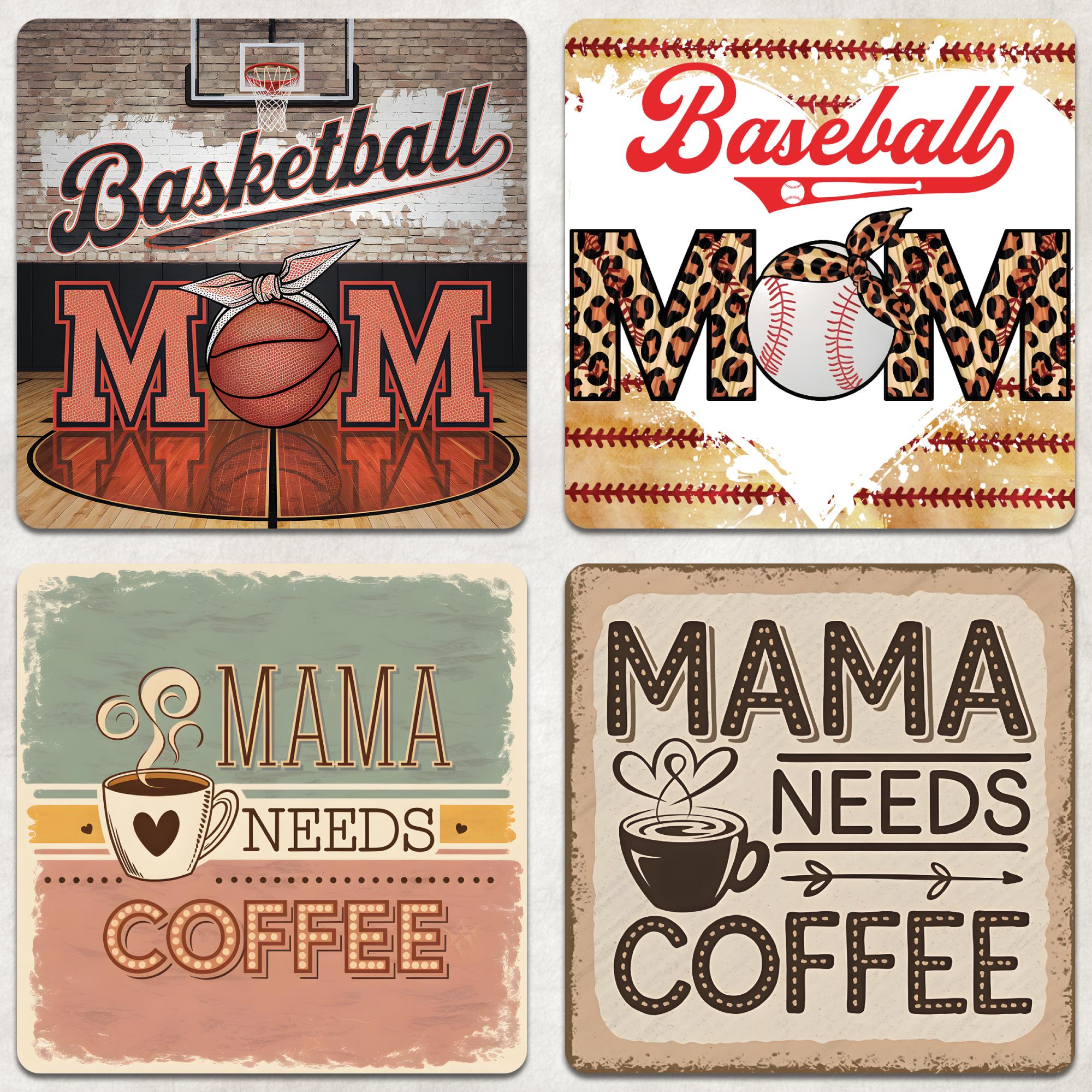 Mom Square PNG Bundle, Funny Mom Square Coaster Sublimation, Mama ...