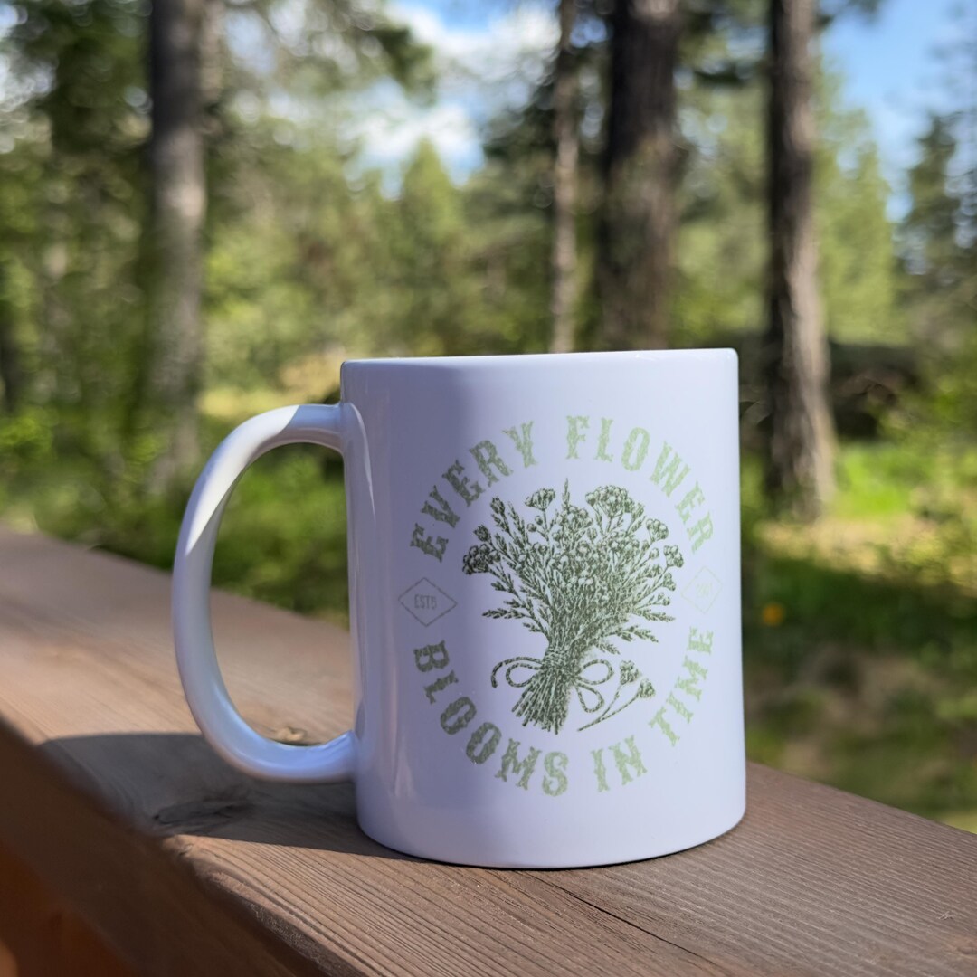 Thoughtful Gift for Nature Lovers - Delicate Floral Design Mug ...