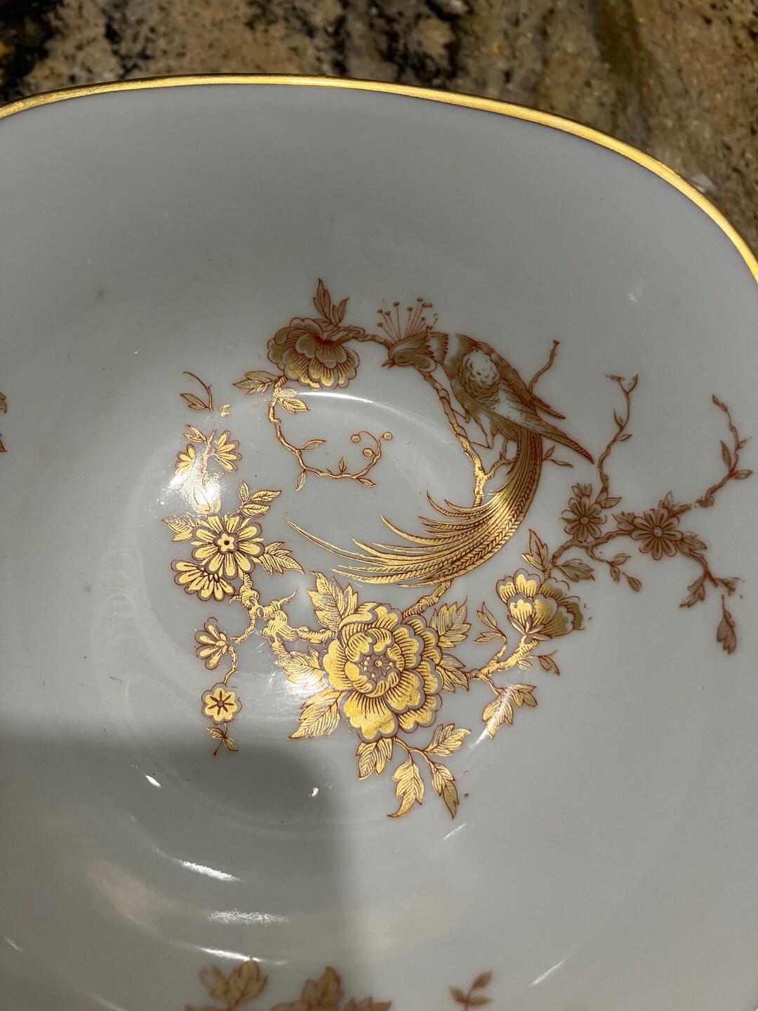 Authentic LIMOGES FRANCE Gilded Intricately-designed Candy Pedestal ...