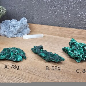 Natural Raw Velvet Malachite Crystal Specimen | Home Decor | You Choose - Etsy