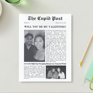 Will You Be My Valentine Newspaper Cupid Post Extra Pic | Viral Tiktok ...