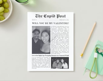 Will You Be My Valentine Newspaper Cupid Post | Viral Tiktok ...