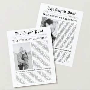 Will You Be My Valentine Newspaper Cupid Post | Viral Tiktok ...