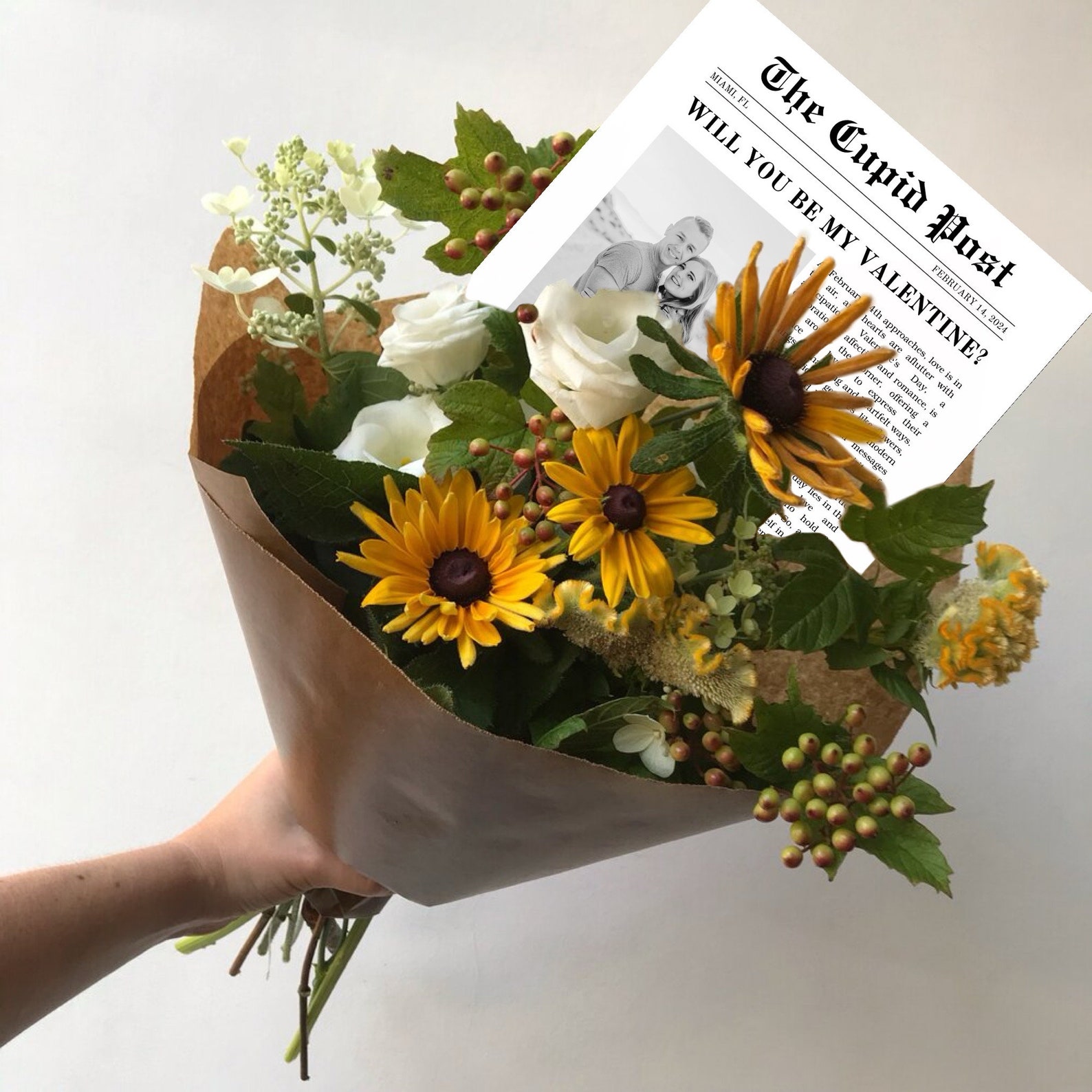 Will You Be My Valentine Newspaper Cupid Post | Viral Tiktok ...