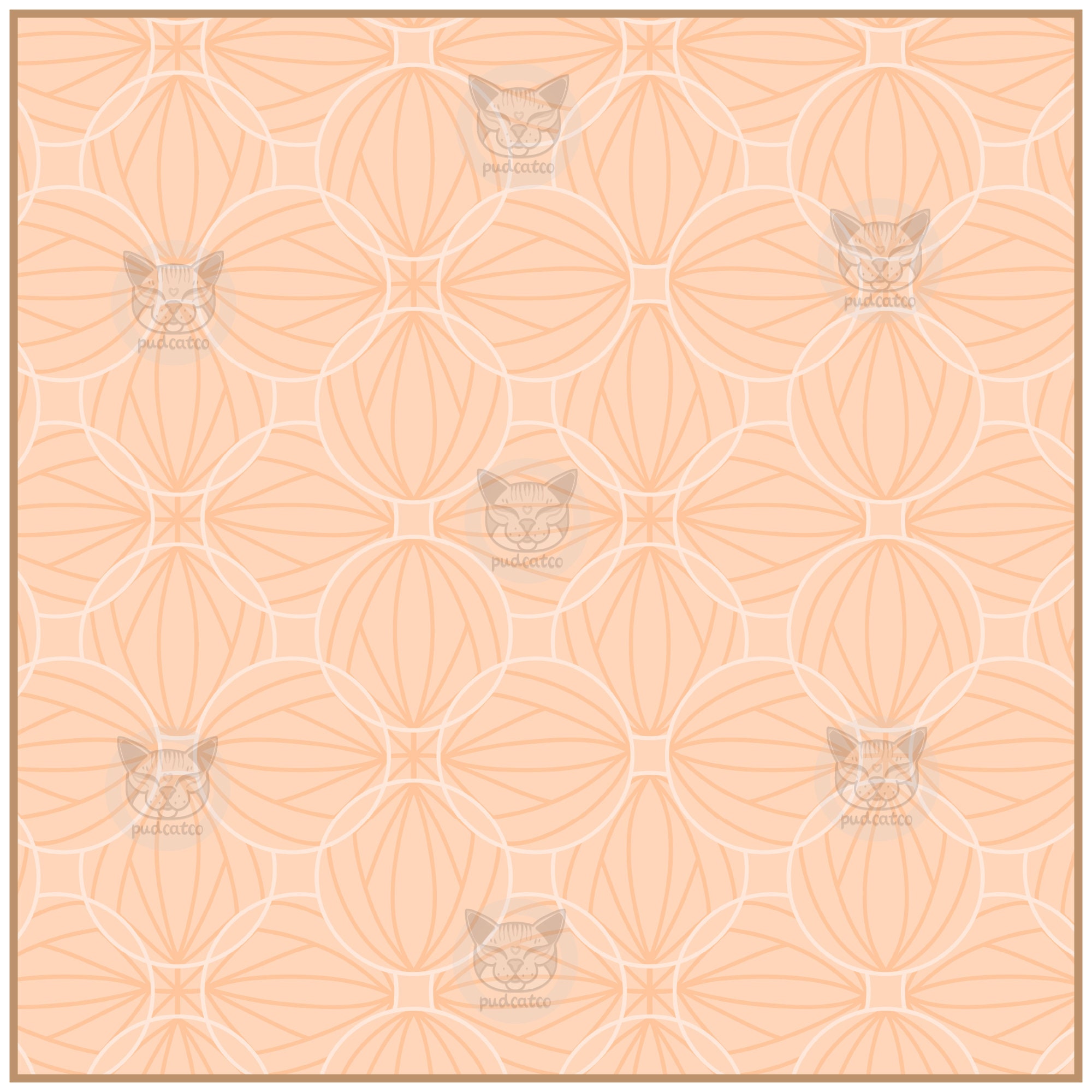 Art Deco Pink and Peach Seamless Digital Paper, Geometric Patterns ...