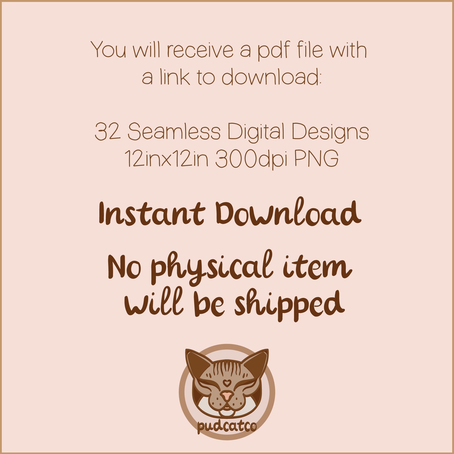 32 Hand-drawn Island Boho Designs, Earth Toned Seamless Digital Paper ...