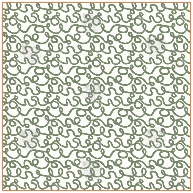 50 Seamless Digital Papers, Simple Sage and White Repeating Patterns ...