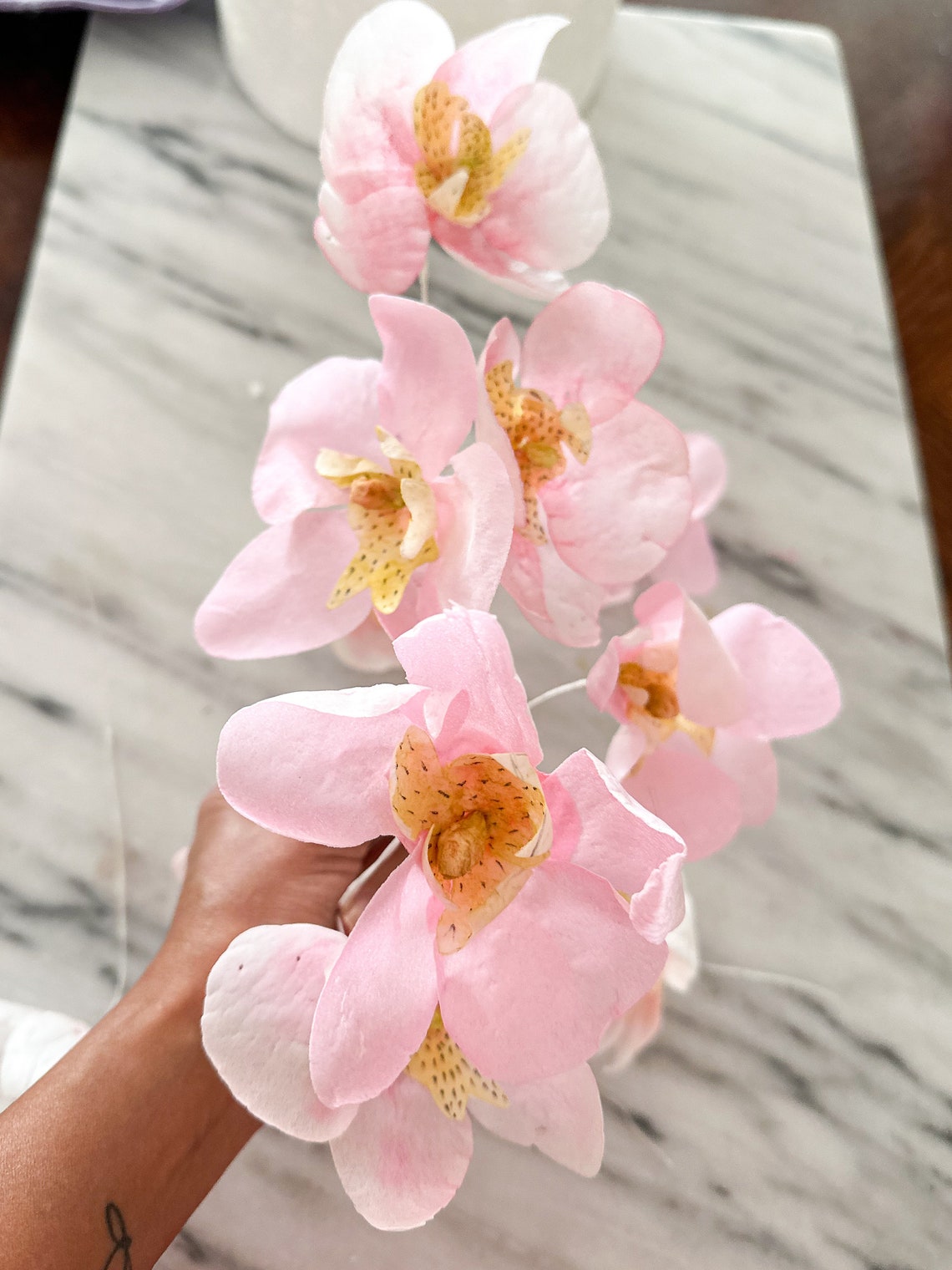 Edible Flowers Wafer Paper Orchids,edible Decor, Wedding Cake Decor ...