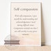 Self-compassion Wall Art Printable, Instant Download, Mental Health ...